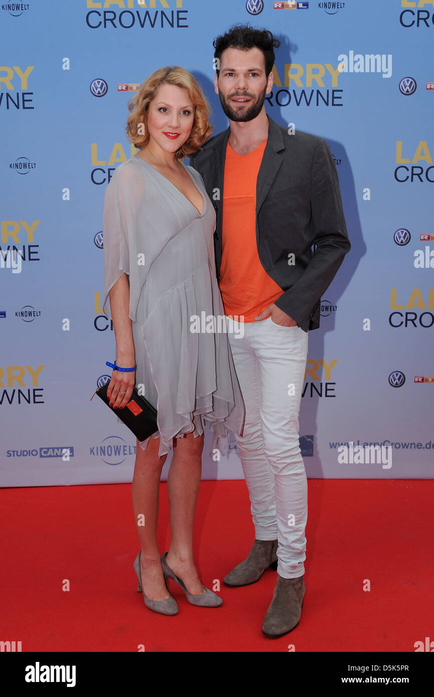 Nikola Kastner and Philipp Hofstetter at the German premiere of 'Larry ...
