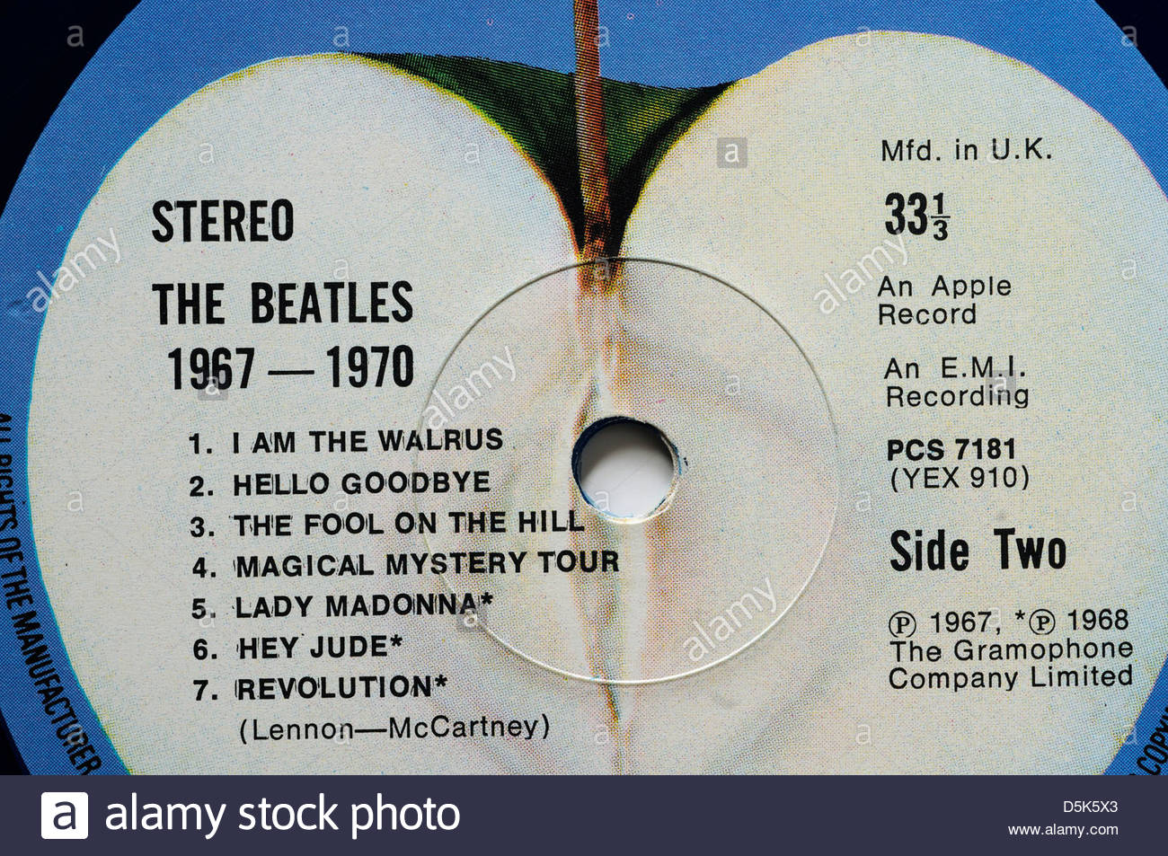 The Beatles 1967-1970 Apple record label, with classic tracks I Am ...