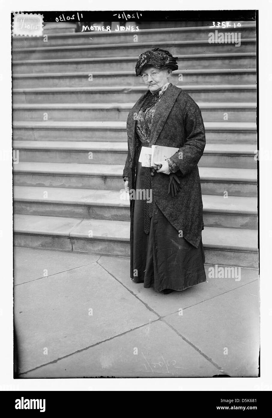 This image shows Mary 'Mother' Jones, a prominent labor leader ...