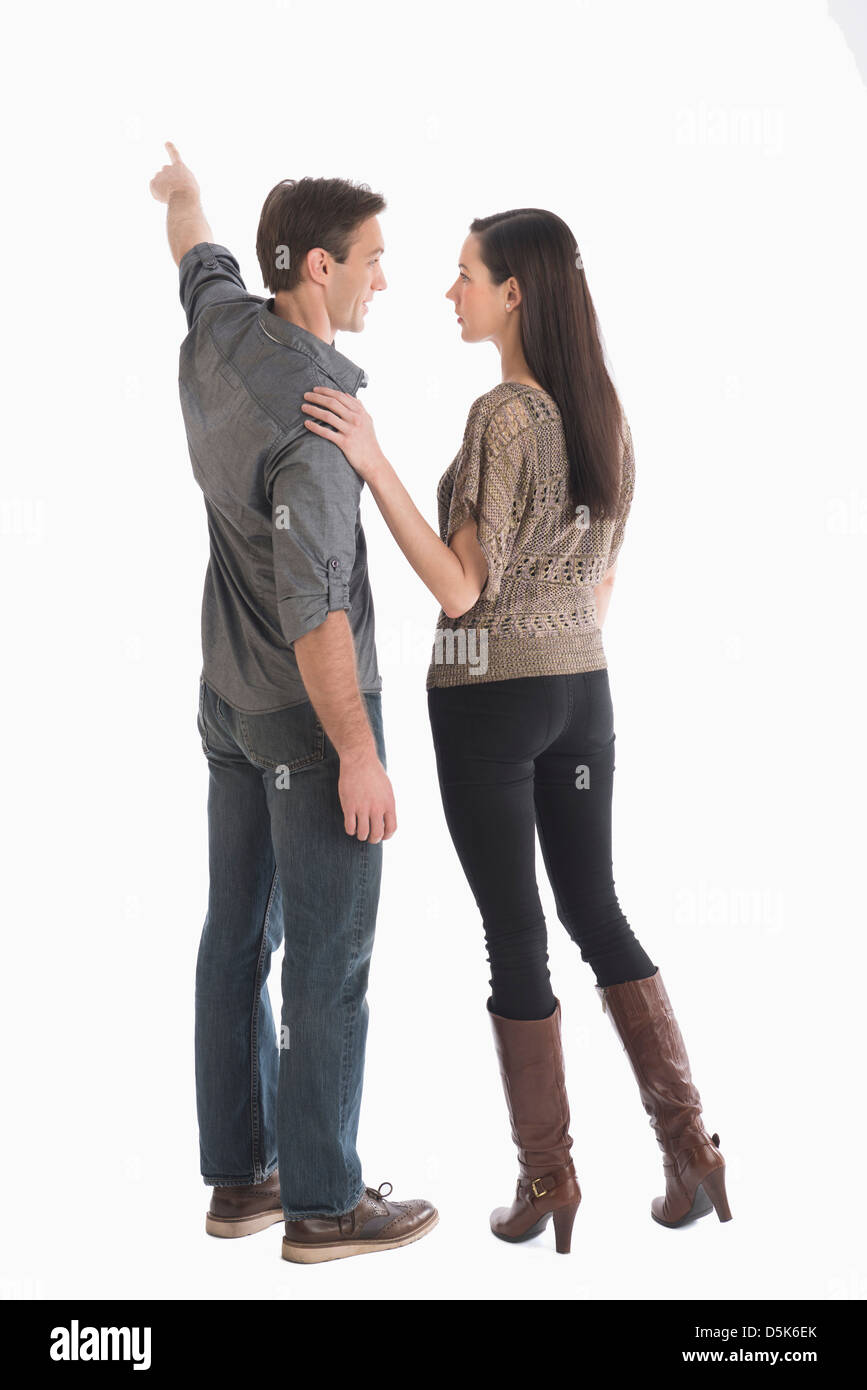 Rear view of couple Stock Photo - Alamy