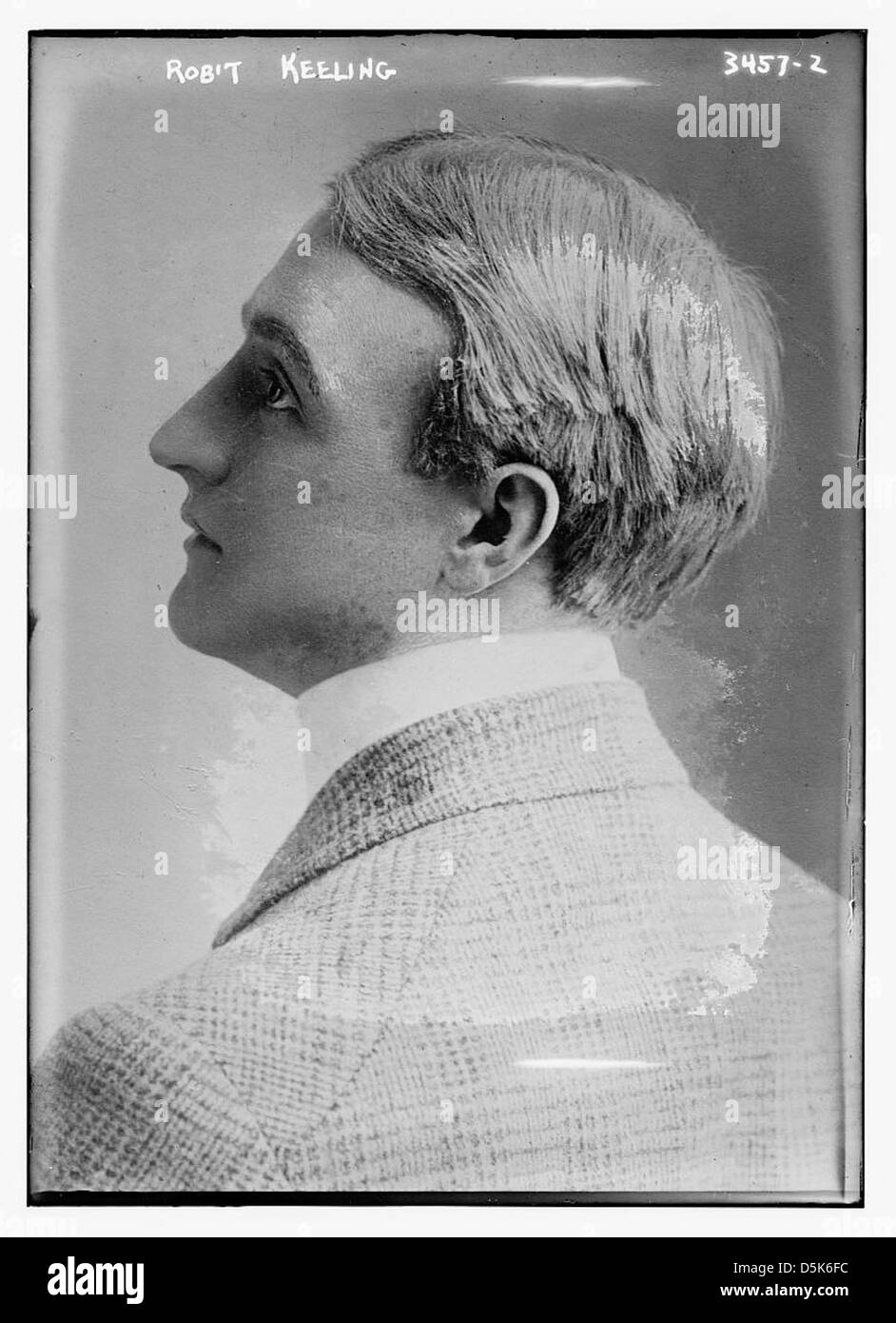 A portrait of Robert Keeling, captured in a profile photograph, from ...