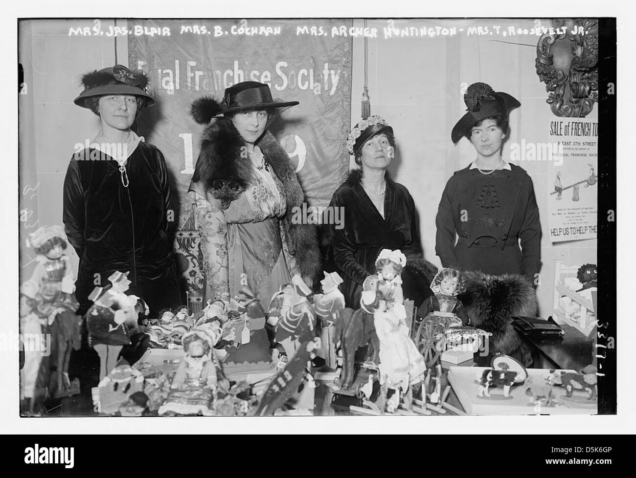 This image features prominent women, including Mrs. Jas. Blair, Mrs. B ...