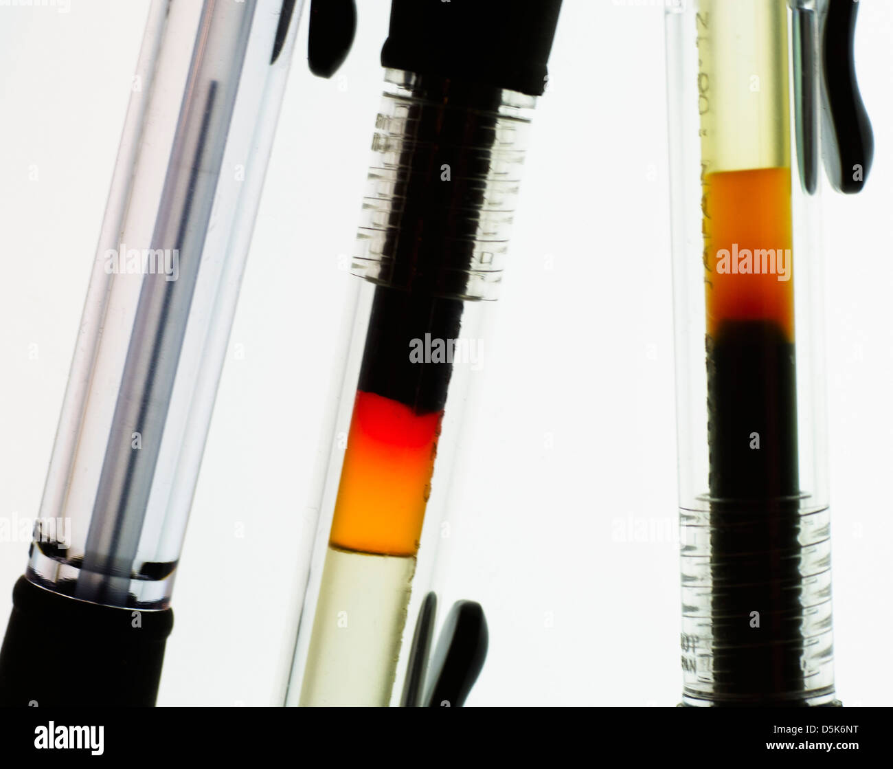 Studio shot of ballpoint pens Stock Photo - Alamy
