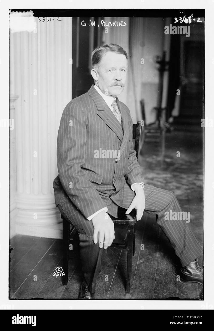 This image shows George W. Perkins, an industrialist, during his ...