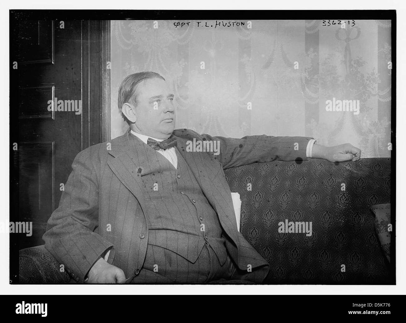 A historical photograph of Capt. T.L. Huston, a prominent figure in New ...