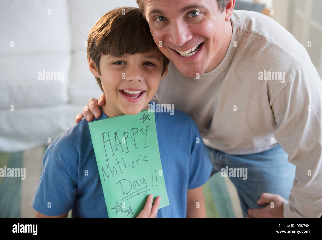 Father greeting son hi-res stock photography and images - Alamy