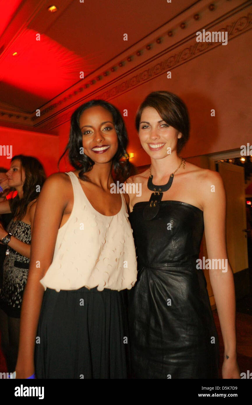 Sara Nuru and Ira Meindl at the aftershow party for "Germany's Next ...