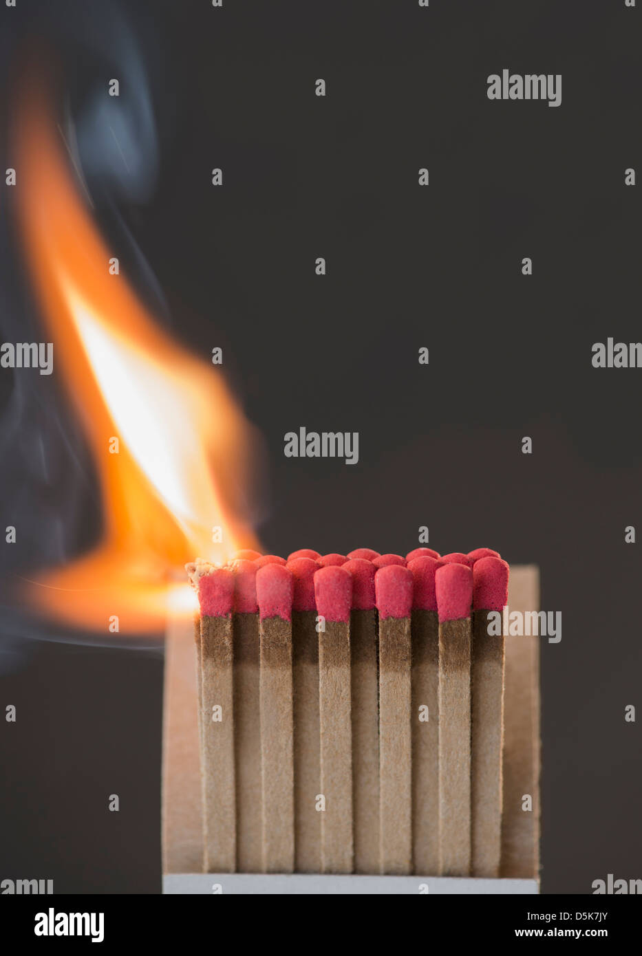 Row matchsticks burning hi-res stock photography and images - Alamy