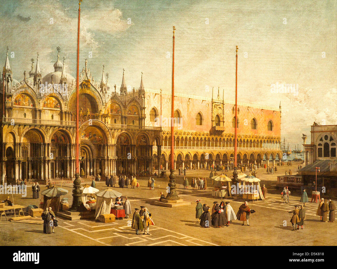 The Square of St. Mark's, Venice Canaletto Stock Photo - Alamy