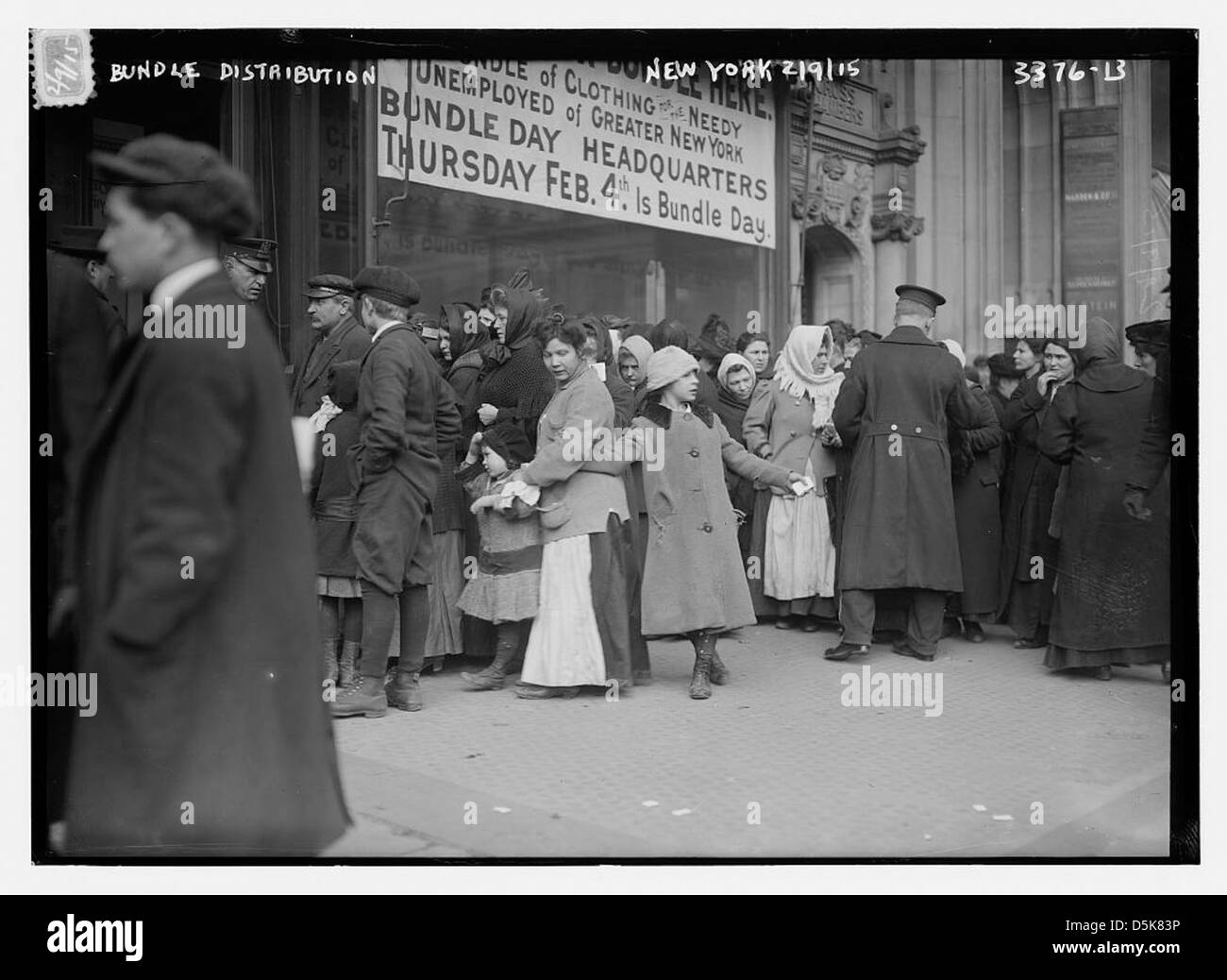 A photograph from New York City on February 9, 1915, capturing the ...