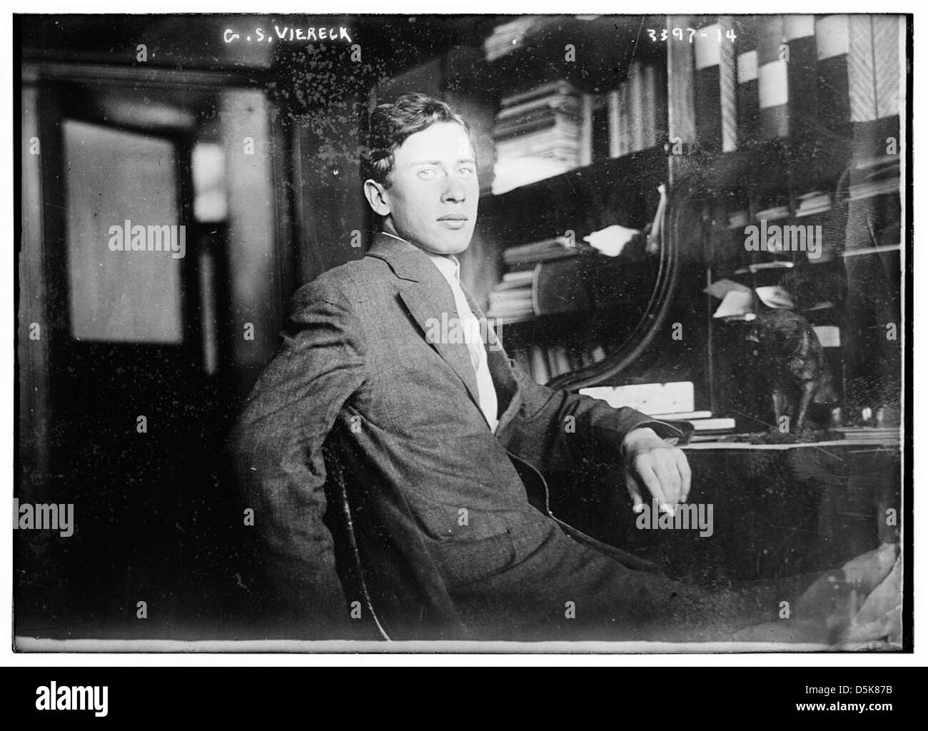 A photograph of George Sylvester Viereck, a German-American poet and ...