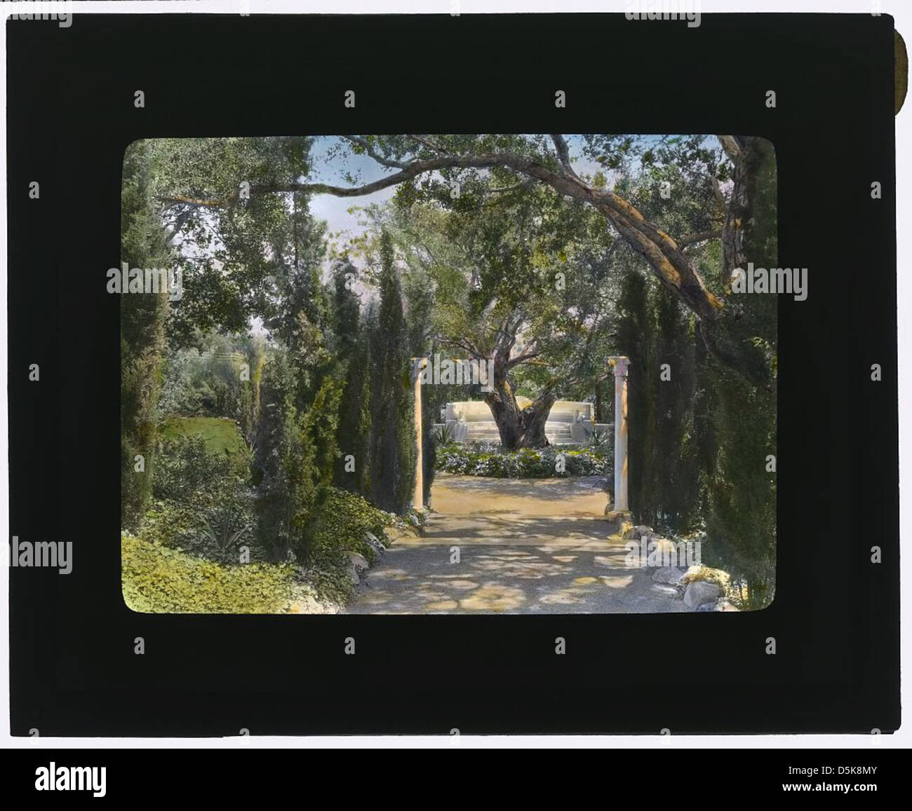 The photograph features the Arcady house, designed by George Owen Knapp ...