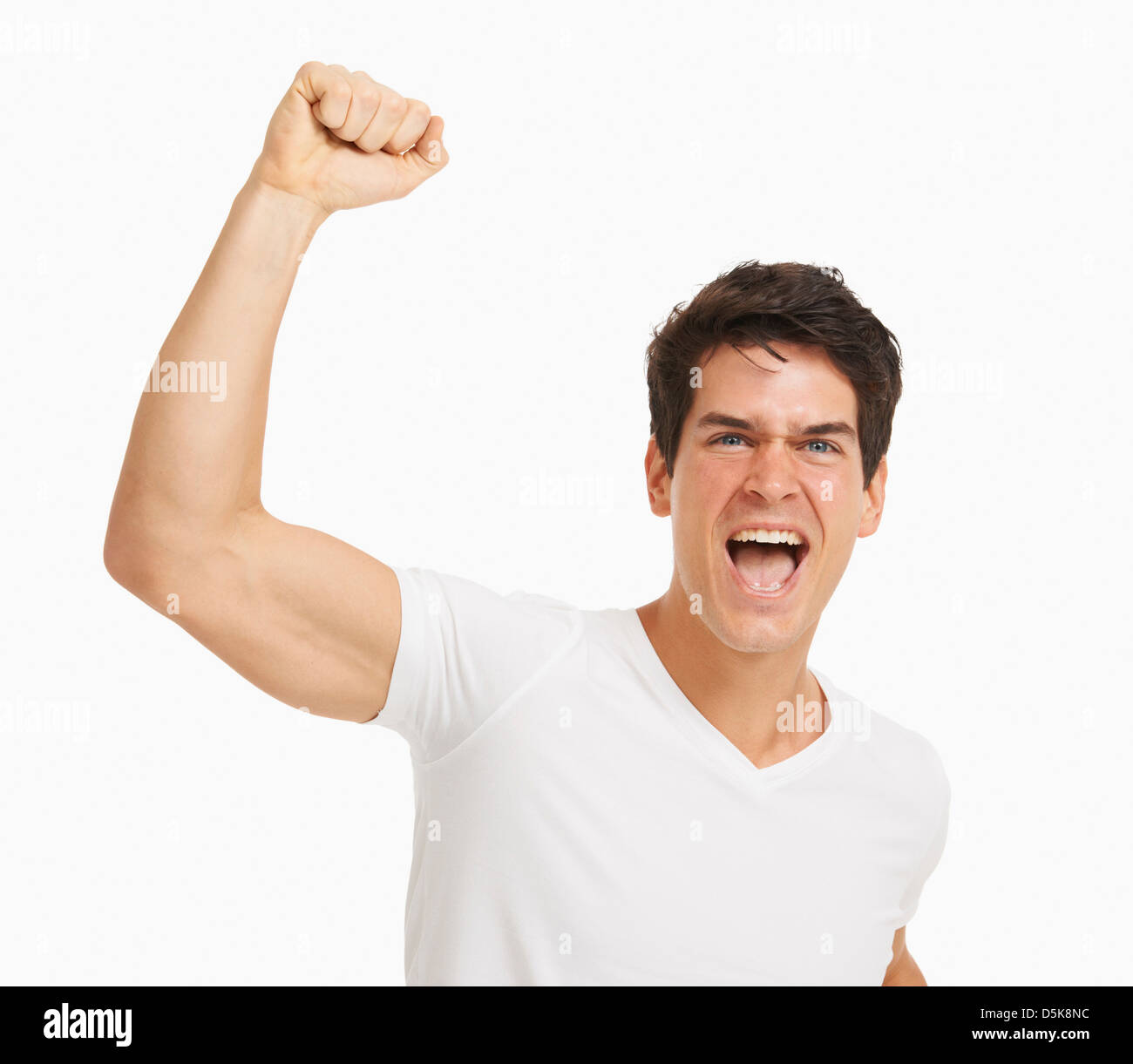 Cheering man hi-res stock photography and images - Alamy