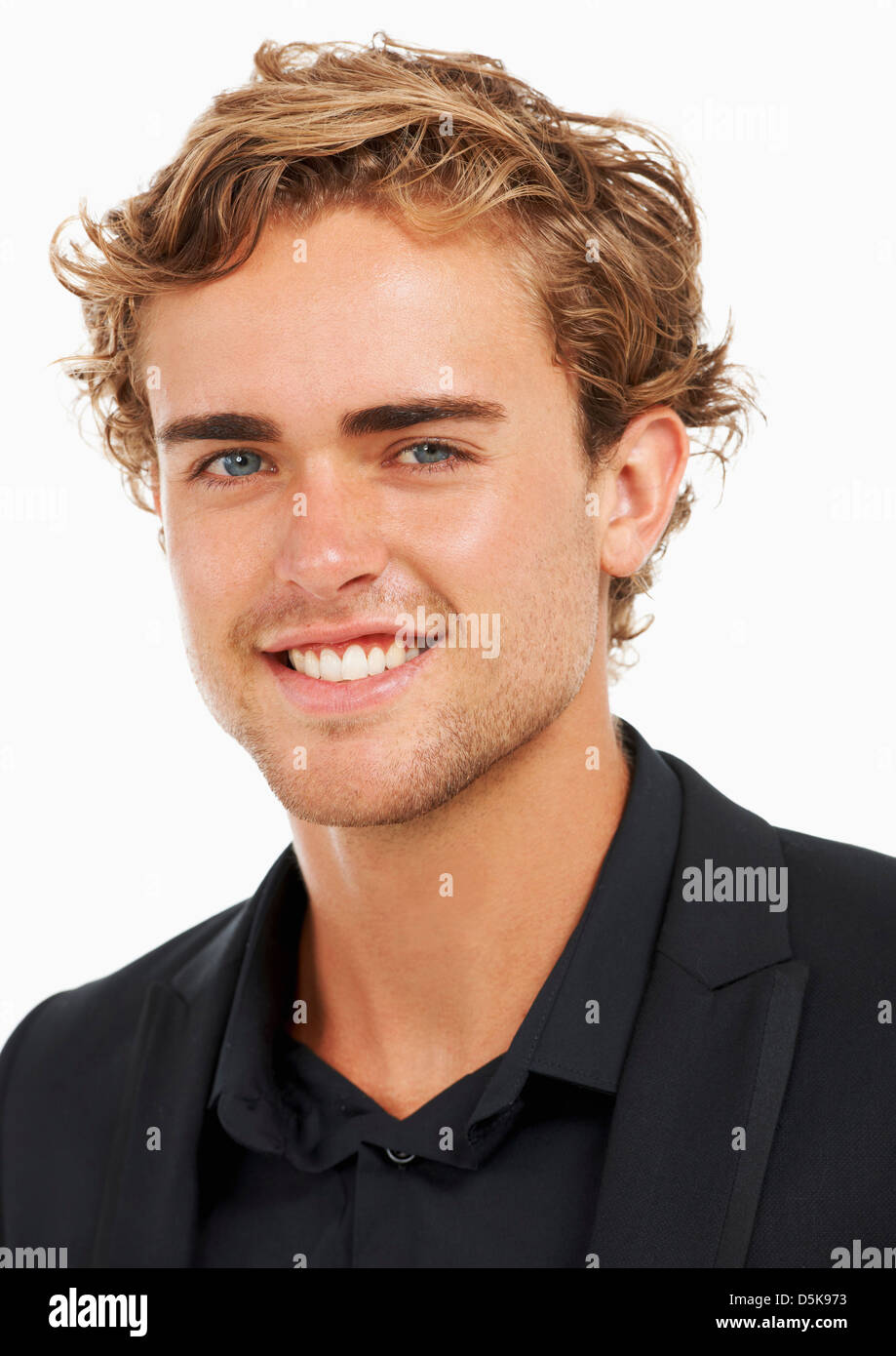 Studio Shot, Portrait of young man Stock Photo - Alamy
