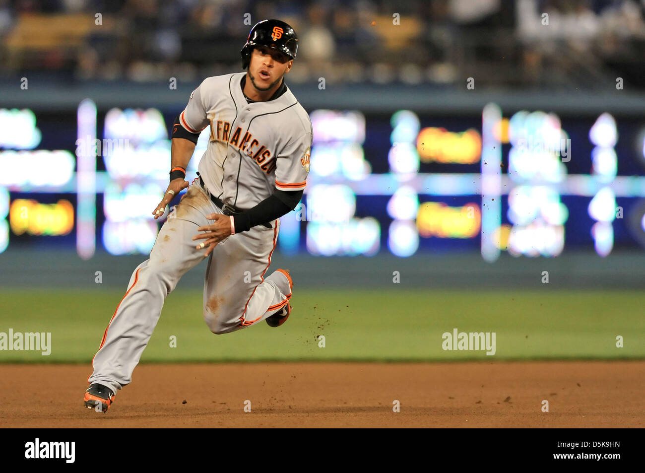 Los Angeles, CA. April 3, 2013. San Francisco Giants right fielder ...
