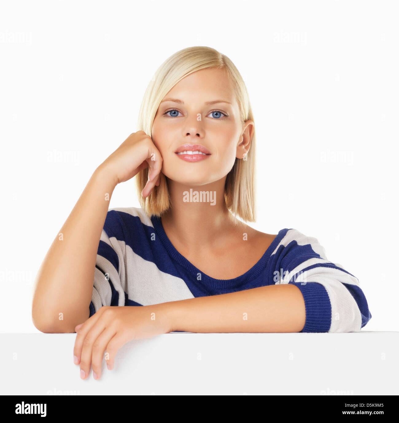 Studio portrait of young woman Stock Photo - Alamy