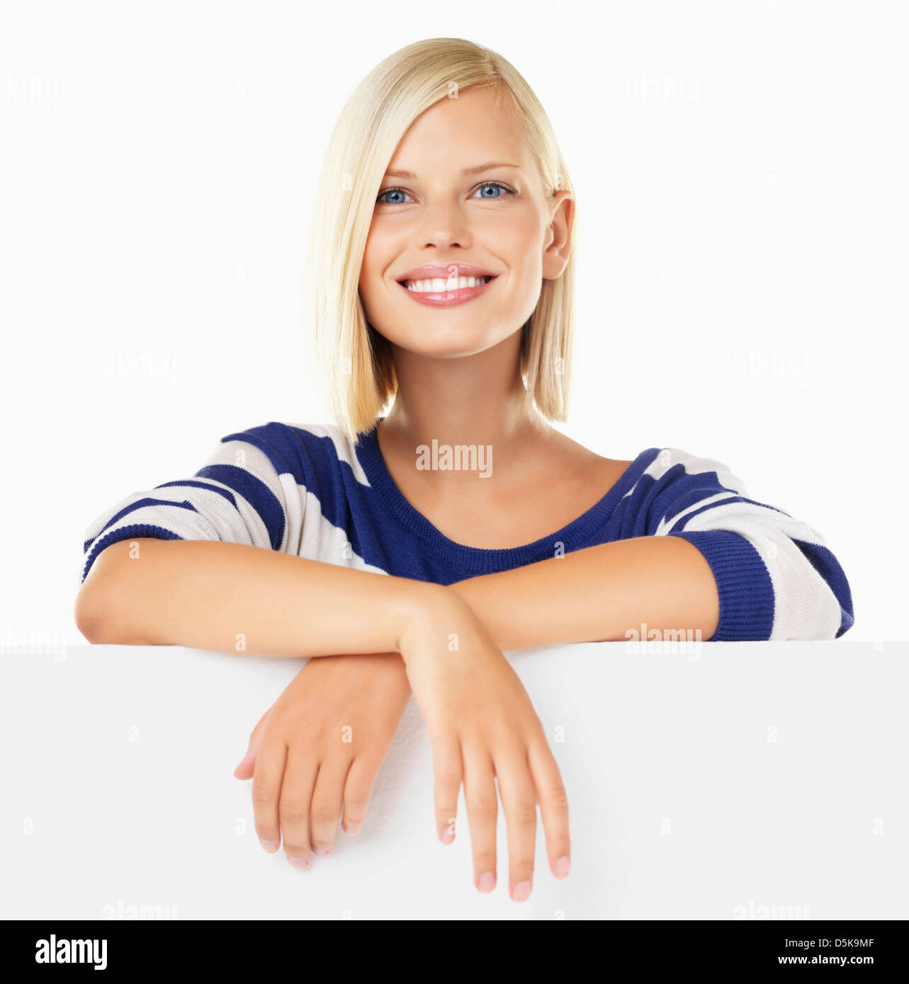 Portrait blonde woman studio hi-res stock photography and images - Alamy