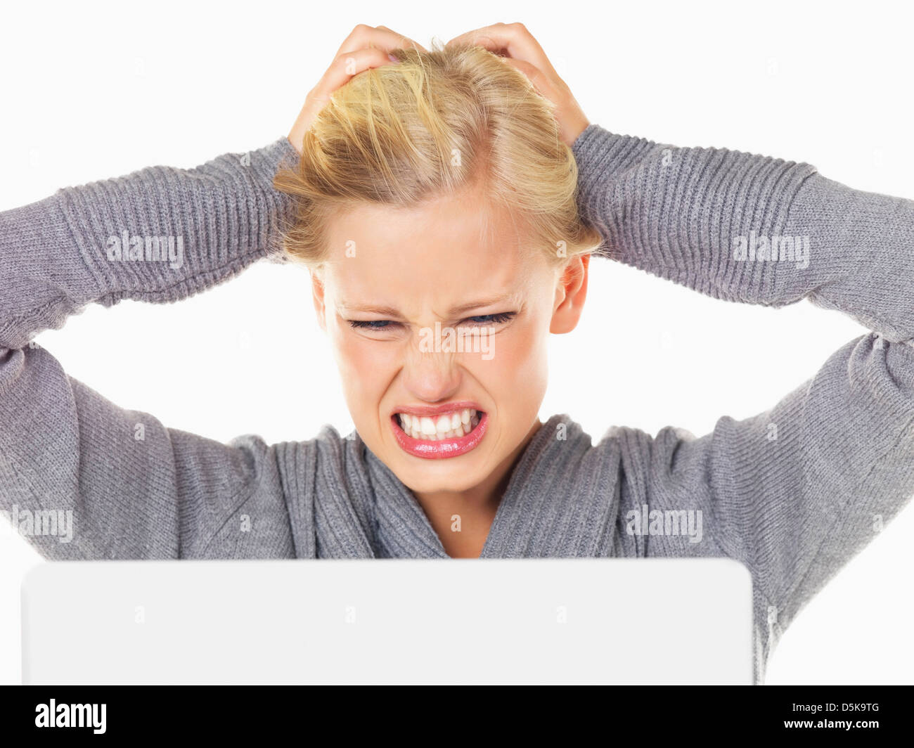 Mad person in front of computer hi-res stock photography and images - Alamy