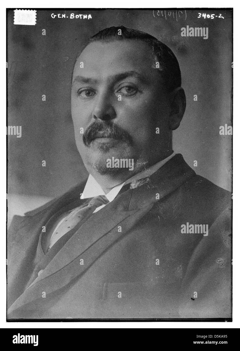 A portrait of General Louis Botha, a prominent South African politician ...