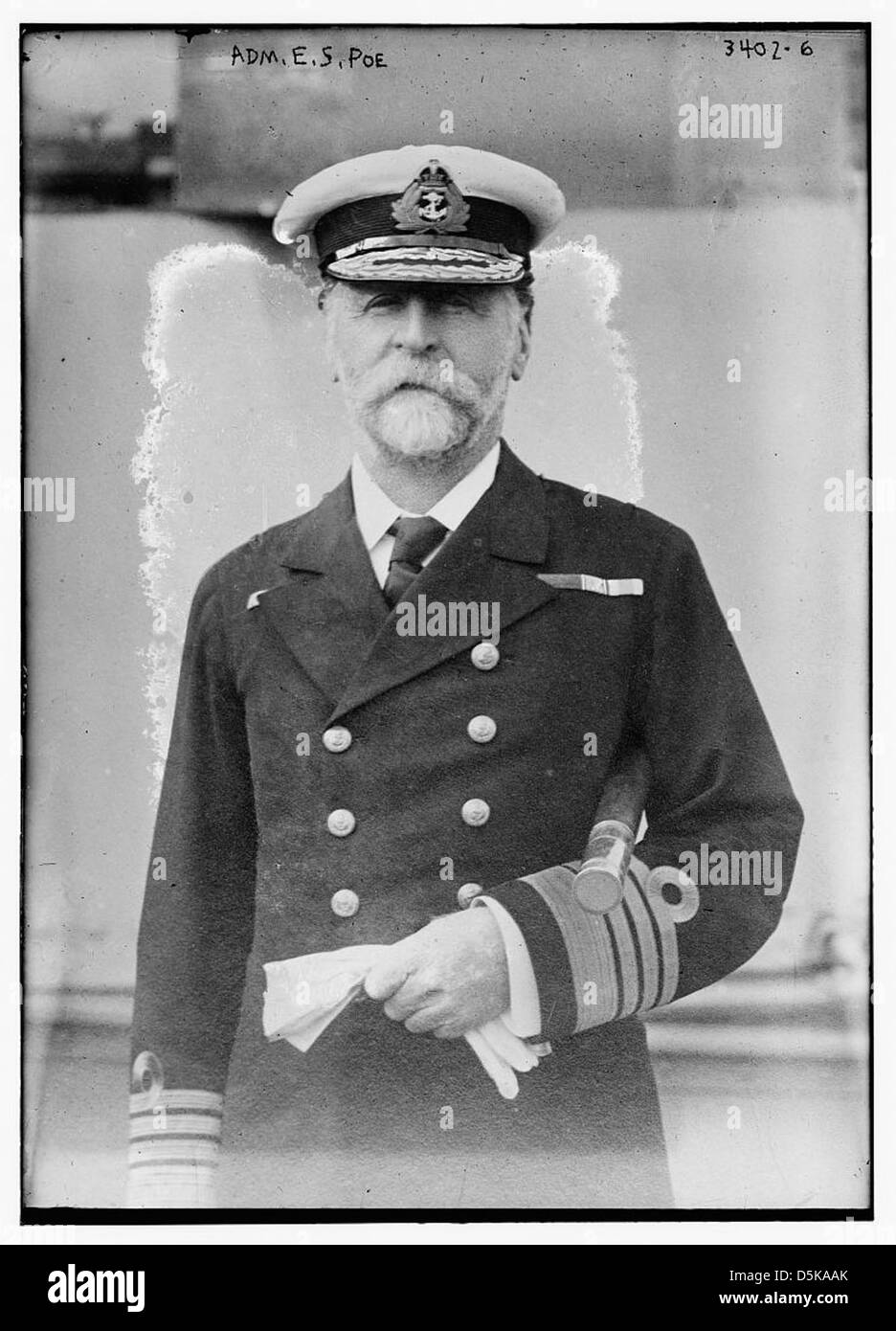 The image features Admiral Sir Edmund Samuel Poe, a prominent British ...