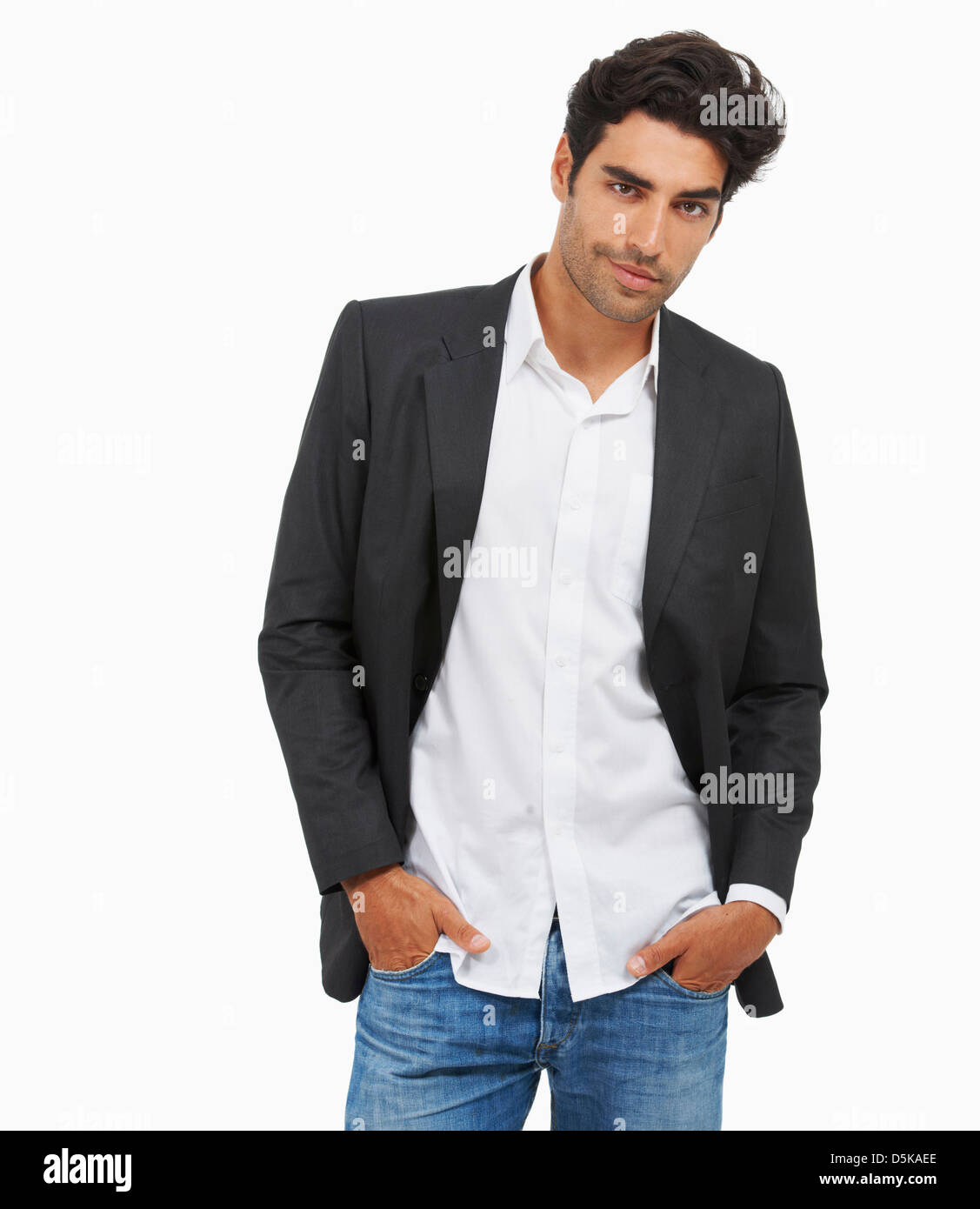 Studio portrait of stylish man Stock Photo - Alamy