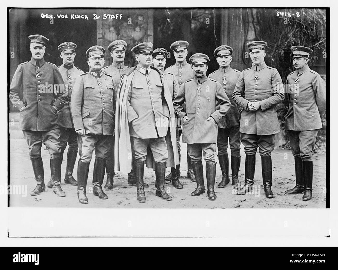 General von Kluck and his staff are pictured during World War I as part ...