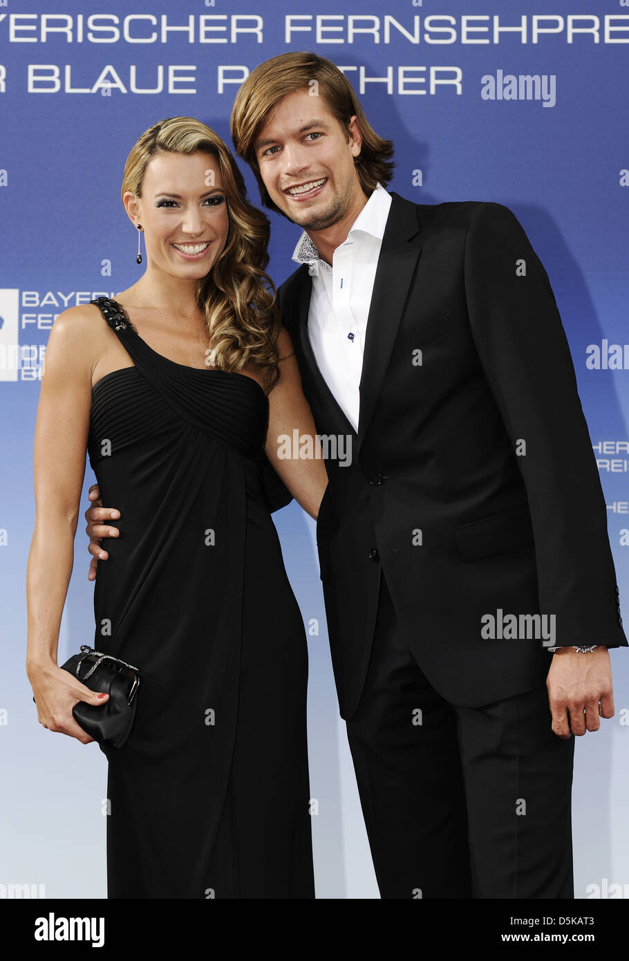 Kim Heinzelmann and guest at bavarian TV Award (Bayerischer ...