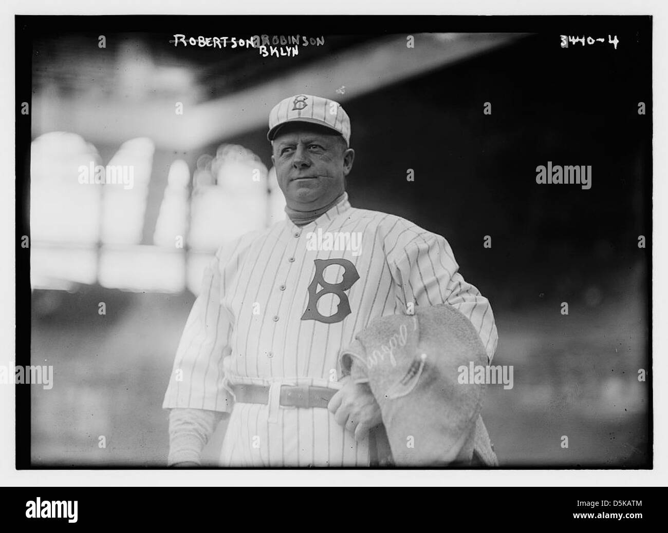 Wilbert 'Uncle Robbie' Robinson, the manager of the Brooklyn National ...