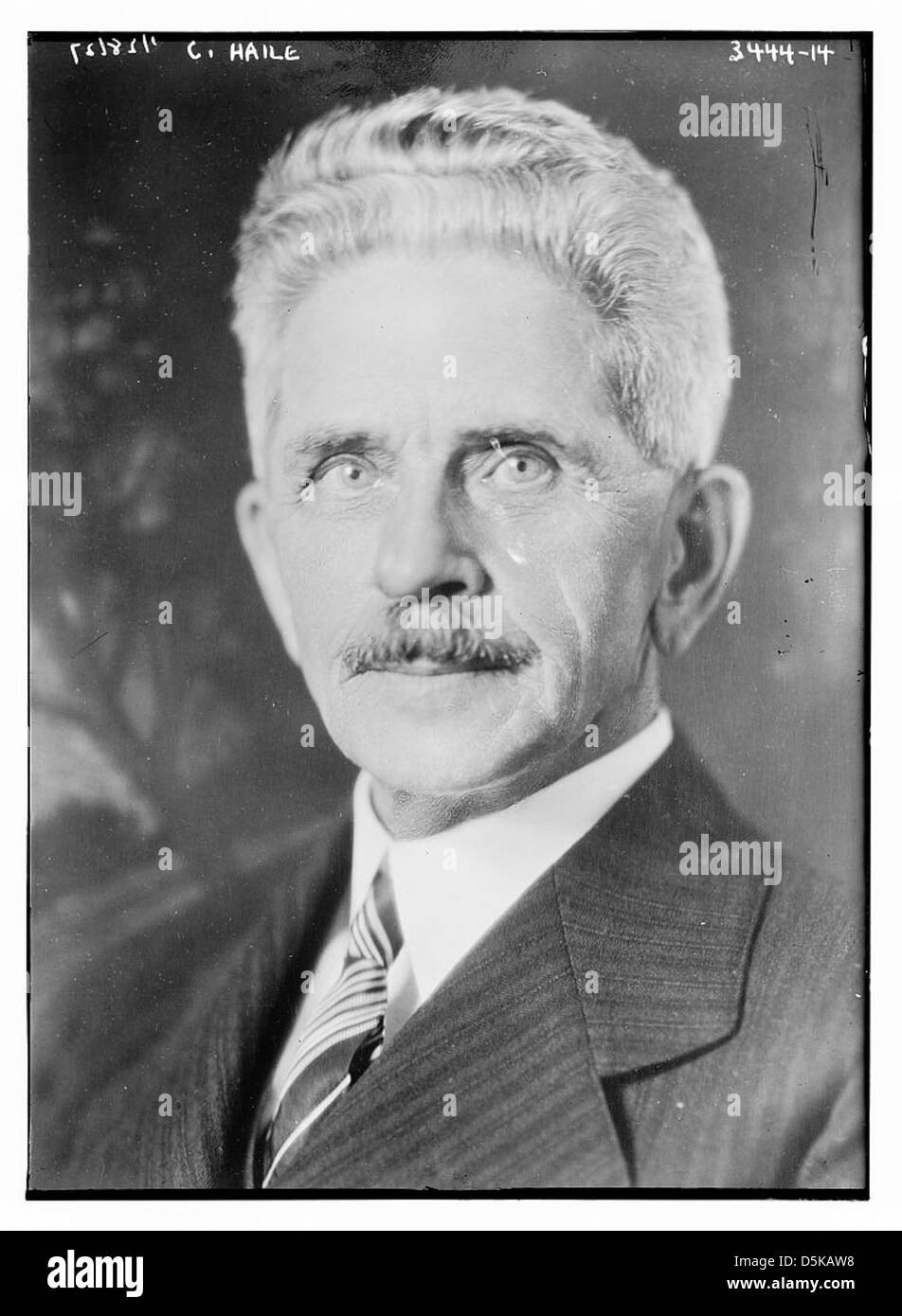 This 1927 photograph shows C. Haile, an executive associated with the ...