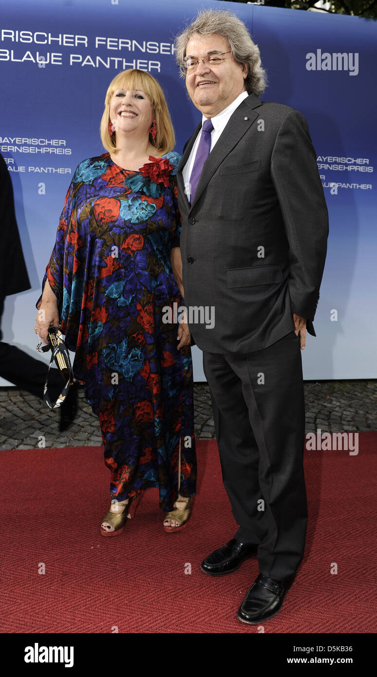 Helmut Markwort and Patricia Riekel at bavarian TV Award (Bayerischer ...