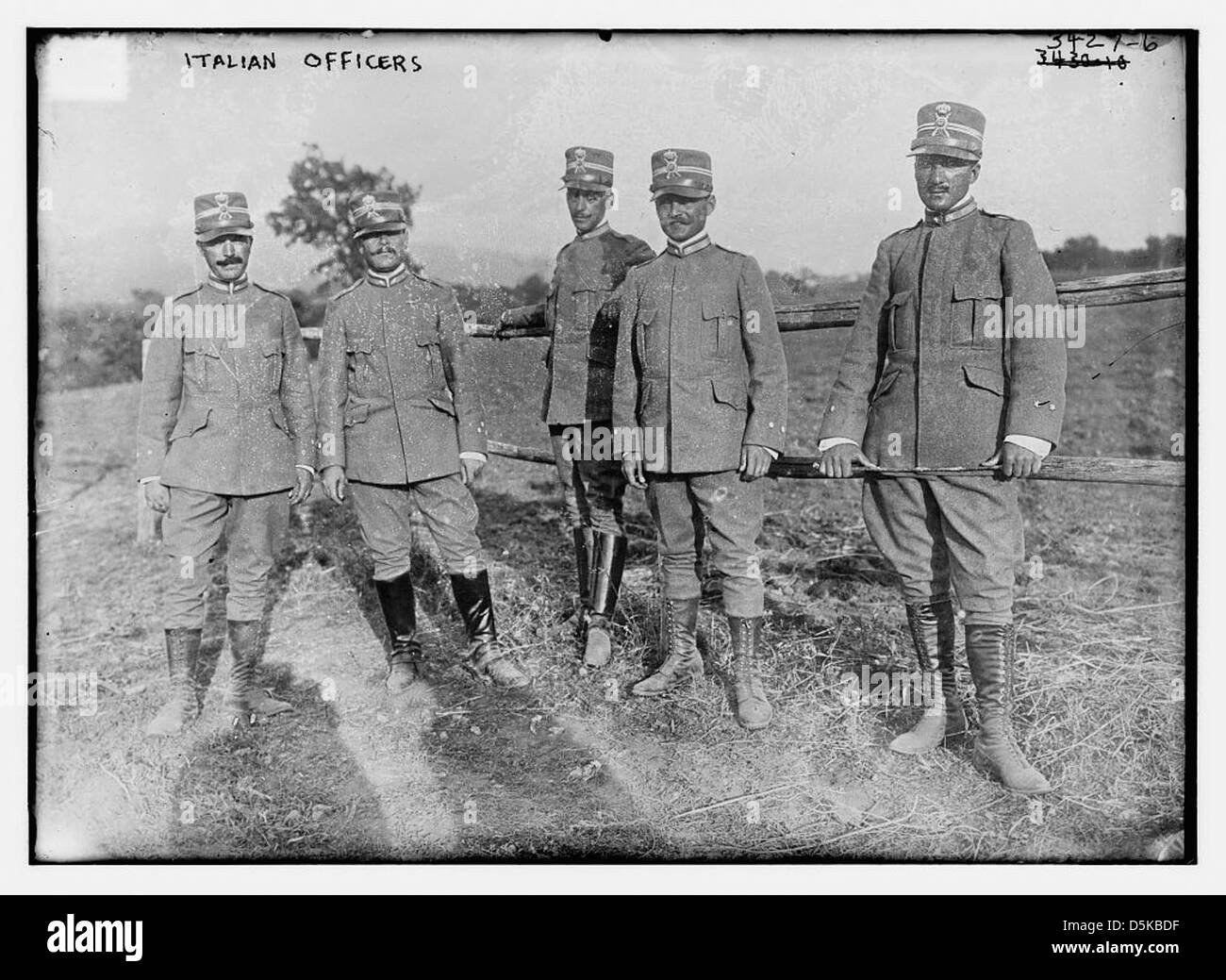 A photograph of Italian military officers, showcasing the leadership ...