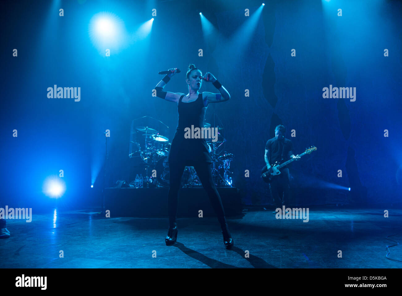 Chicago, USA. 3rd April, 2013. Alternative rock band Garbage performing ...