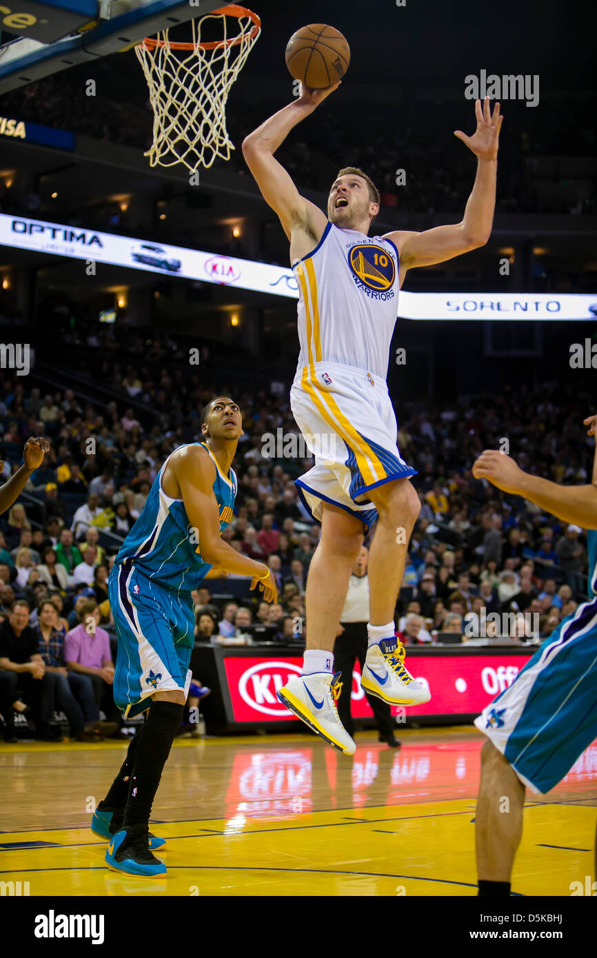 David Lee Warriors Dunk