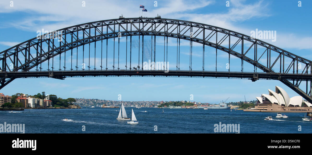 Sydney Harbour Bridge and Opera House Australia Stock Photo - Alamy