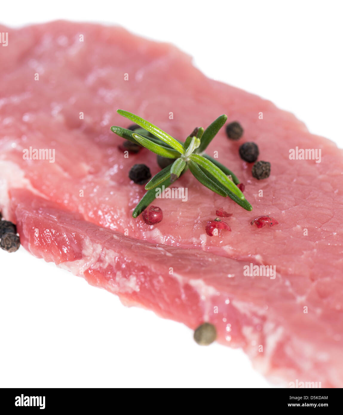 Raw Cutlet isolated on white background Stock Photo - Alamy