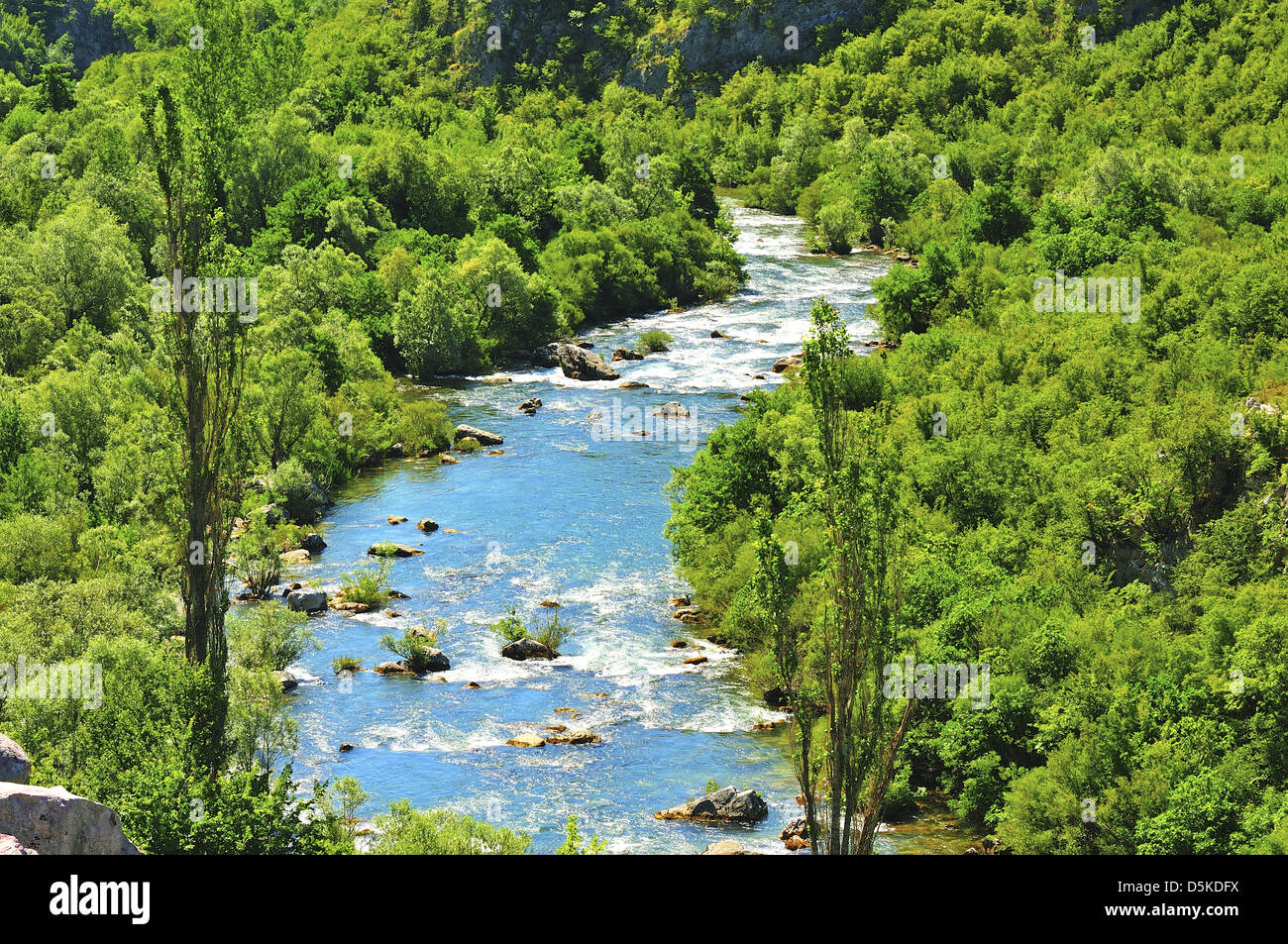 cetina river canyon near nova sela, splitsko-dalmatinska, croatia Stock ...