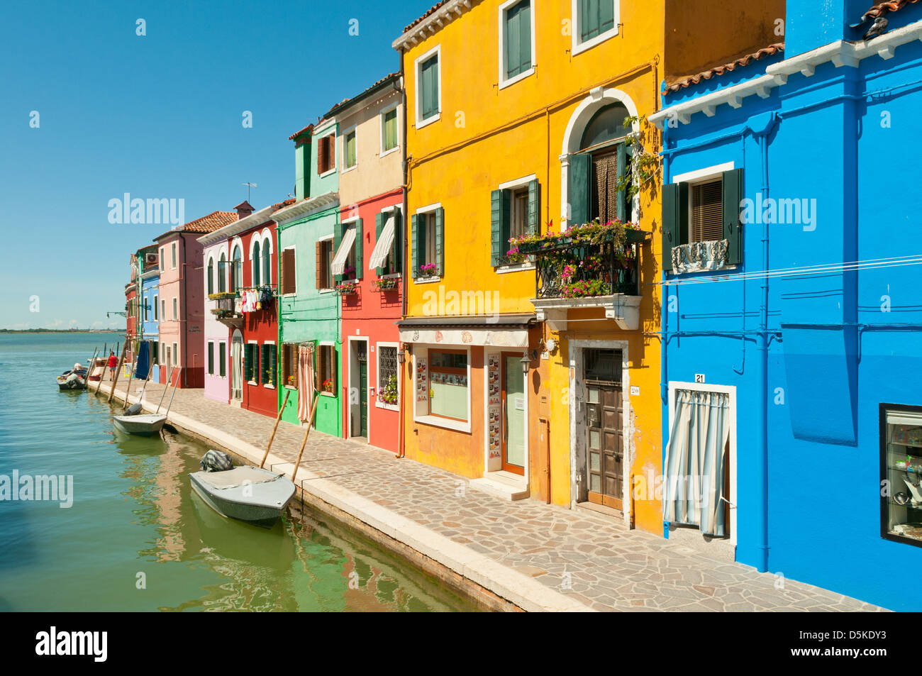 Colourful Houses of Burano, near Venice, Italy Stock Photo - Alamy