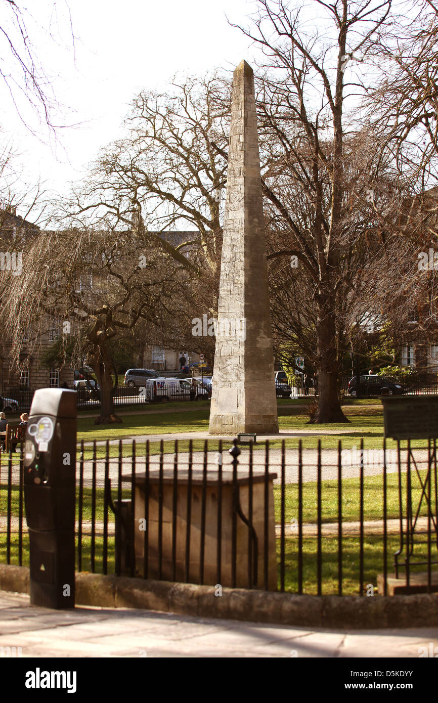 Needle monument in the centre of the city of Bath, April 2013 Stock ...