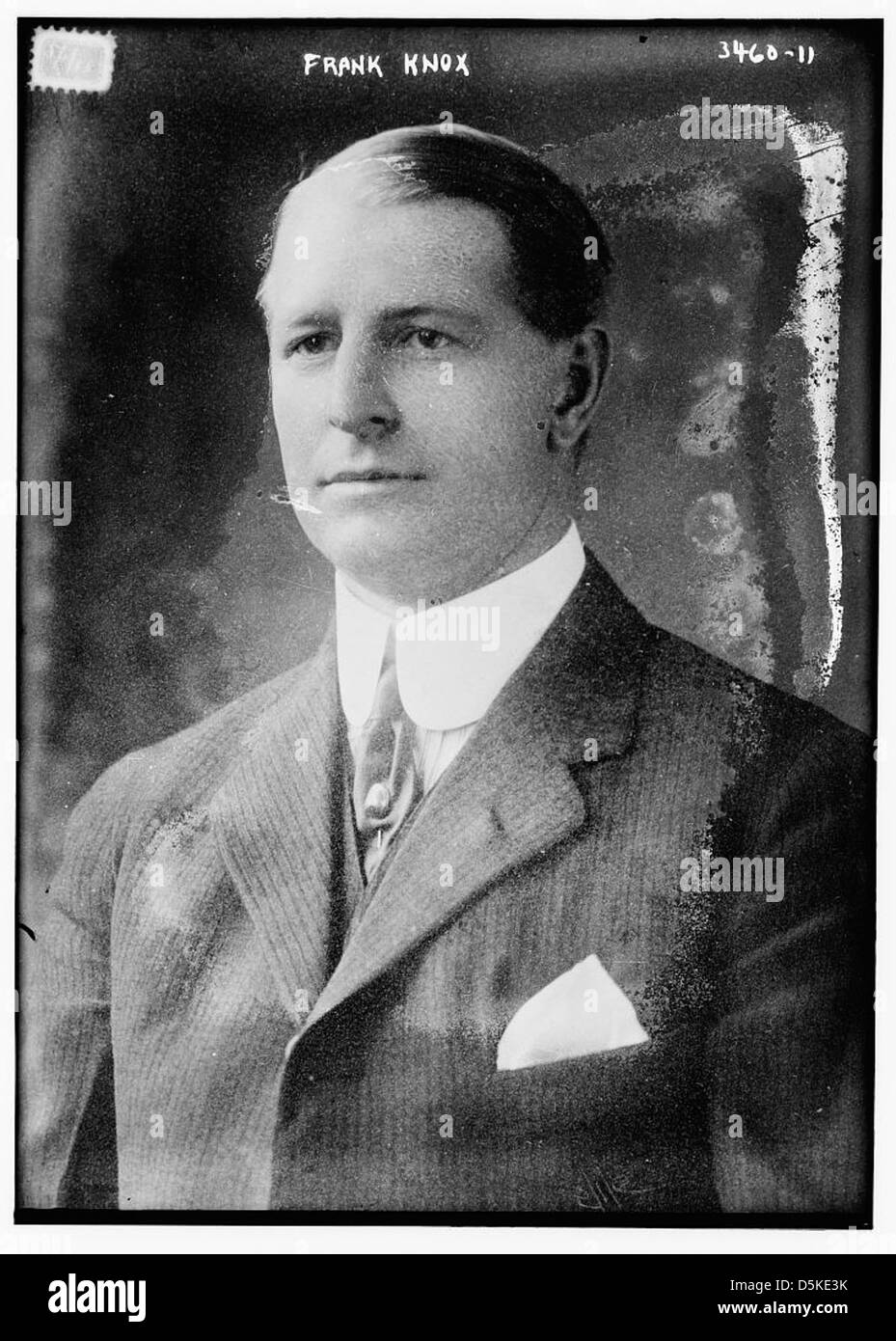 This image shows Frank Knox, the Secretary of the Navy under President ...