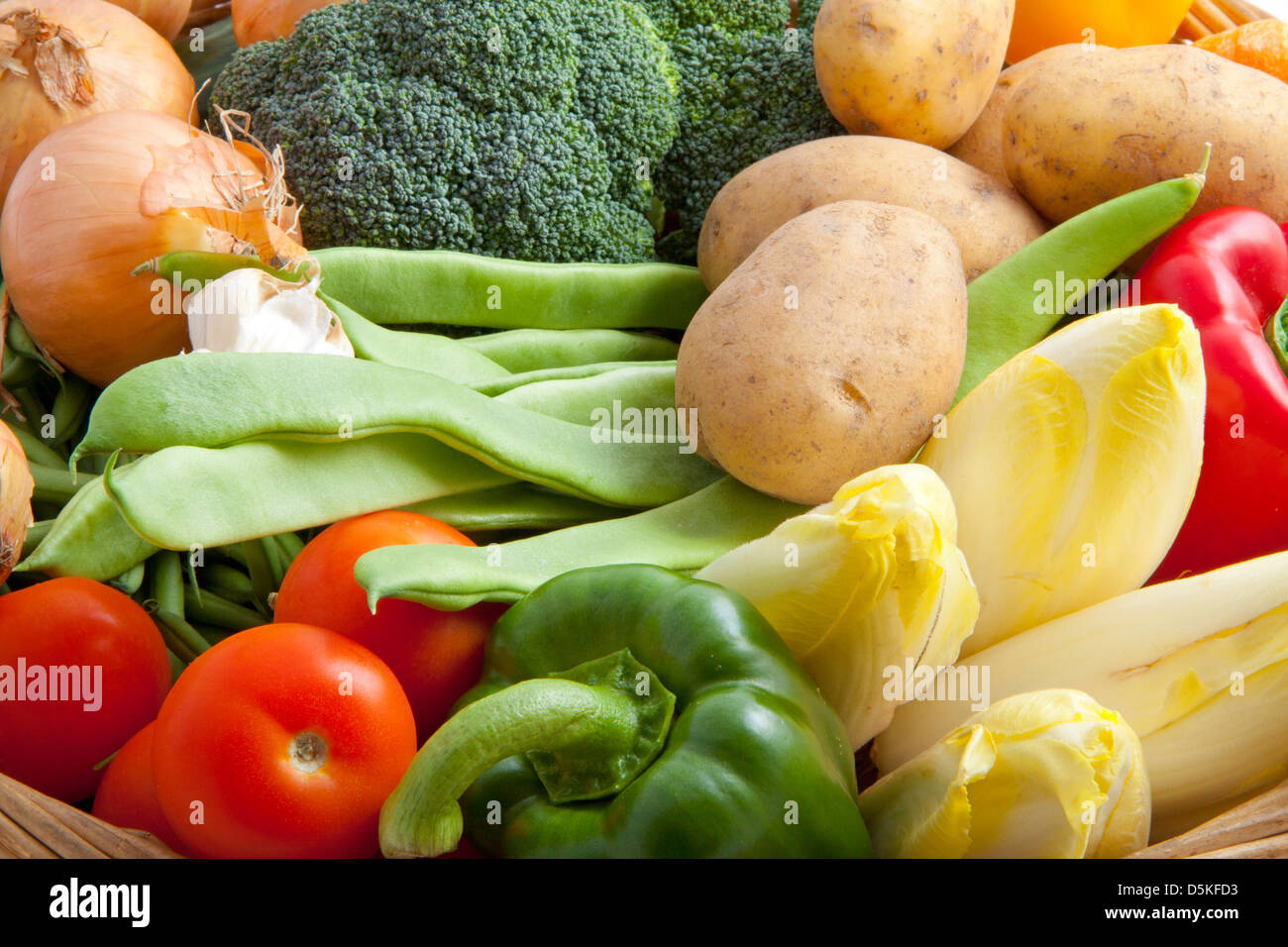 Vegetables pile white background hi-res stock photography and images ...