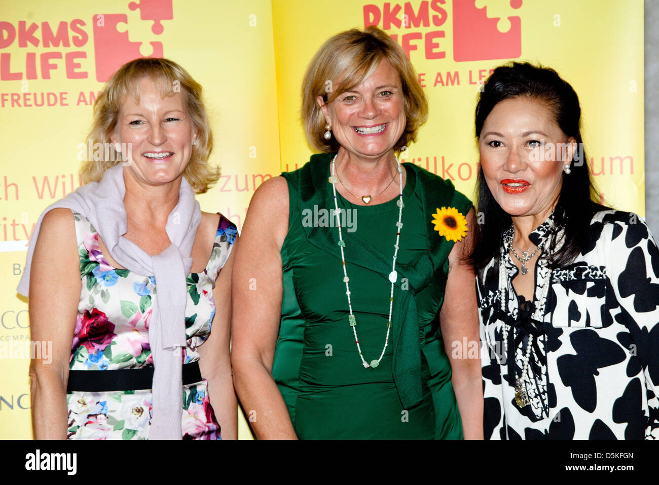 Gaby Bethge, Claudia Rutt and Julie Heinrichsdorff at DKMS Ladies Lunch ...