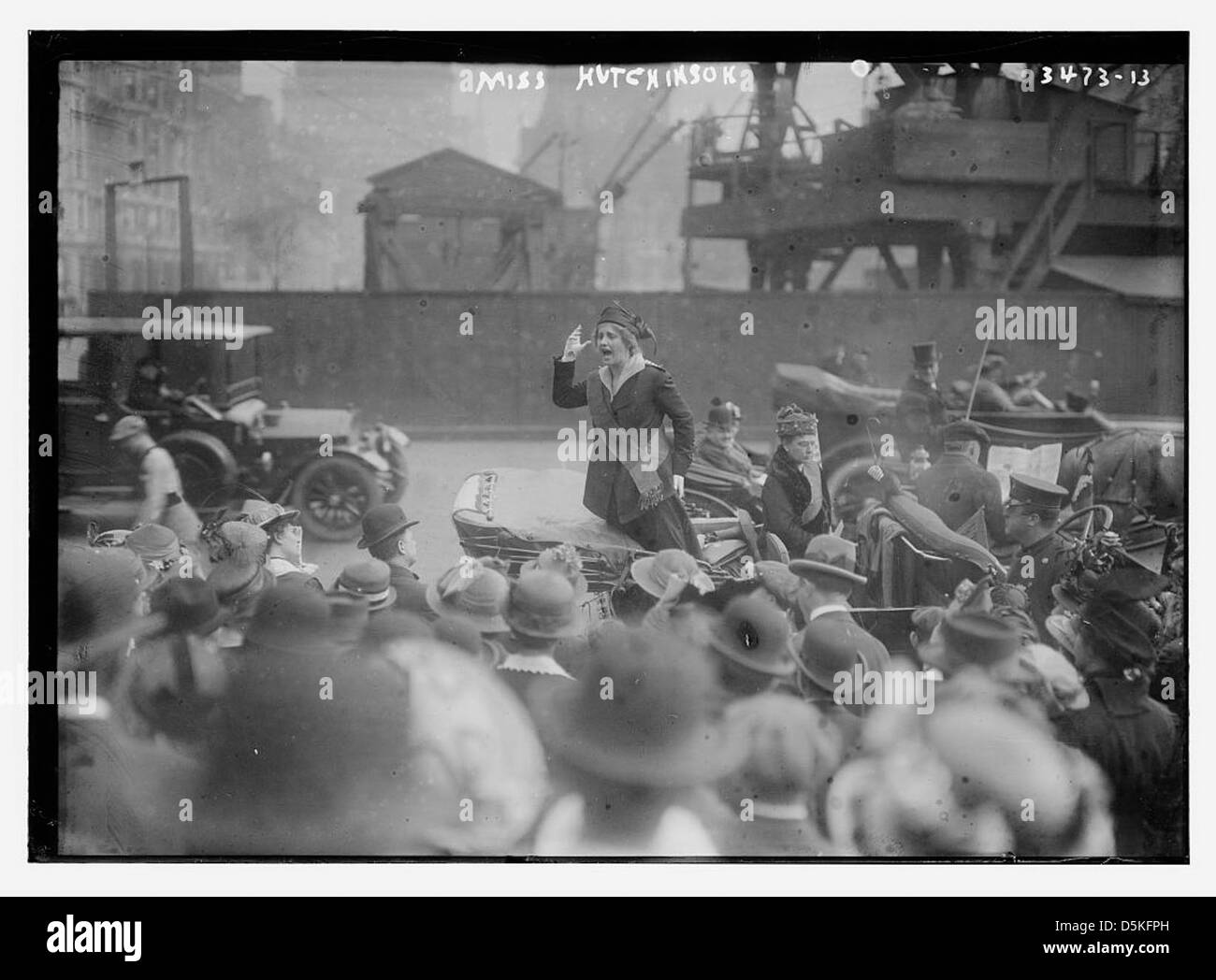 Miss Hutchinson, an orator and suffragist, is pictured in this ...