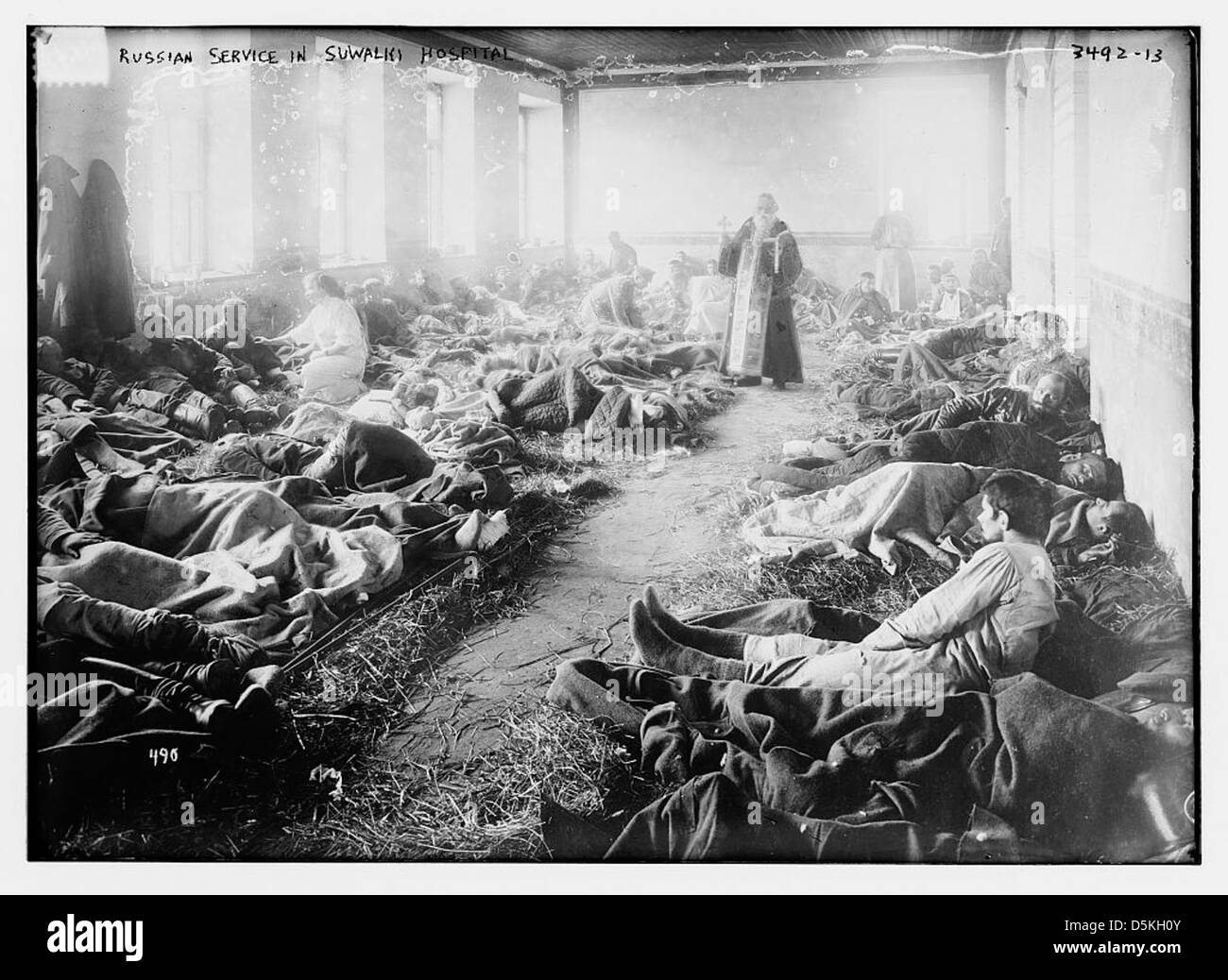 A photograph of a Russian Orthodox priest conducting a Christian ...