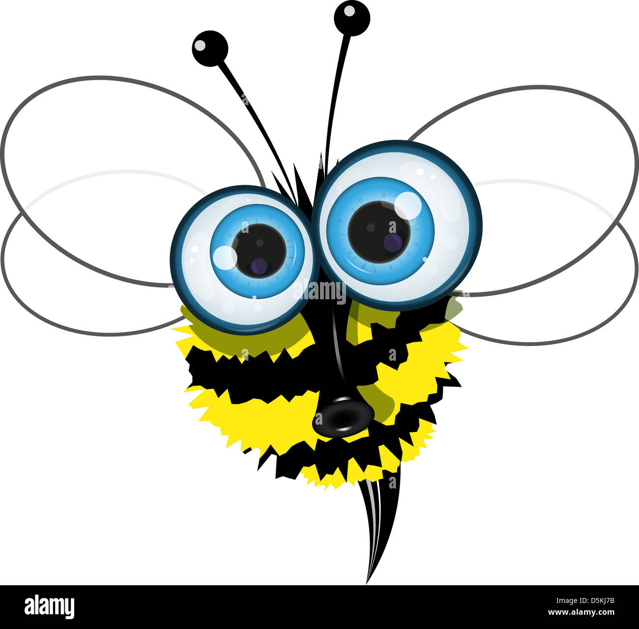 Cartoon illustration angry bee big hi-res stock photography and images ...