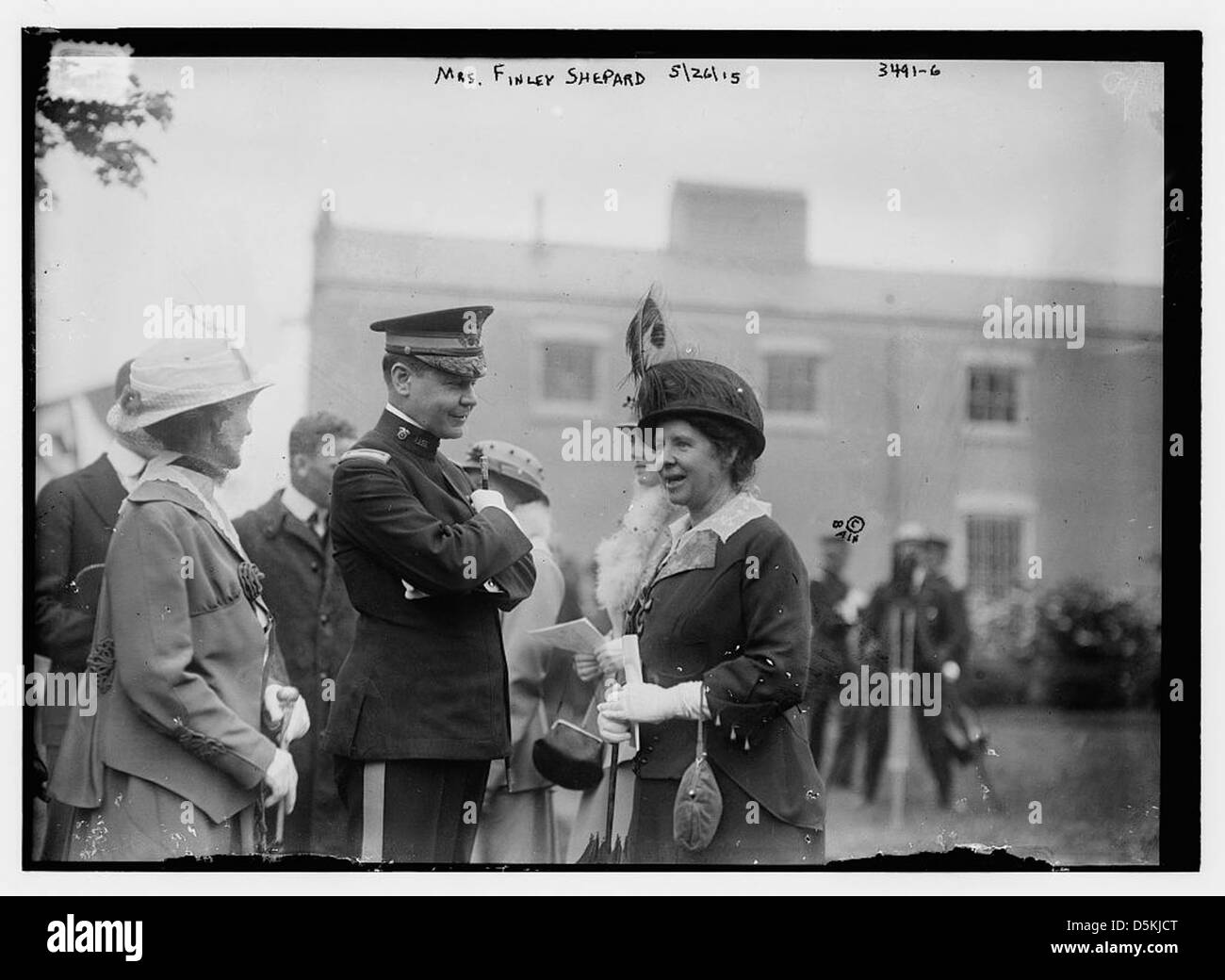 This photograph from 1915 shows Mrs. Finley Shepard, a woman ...