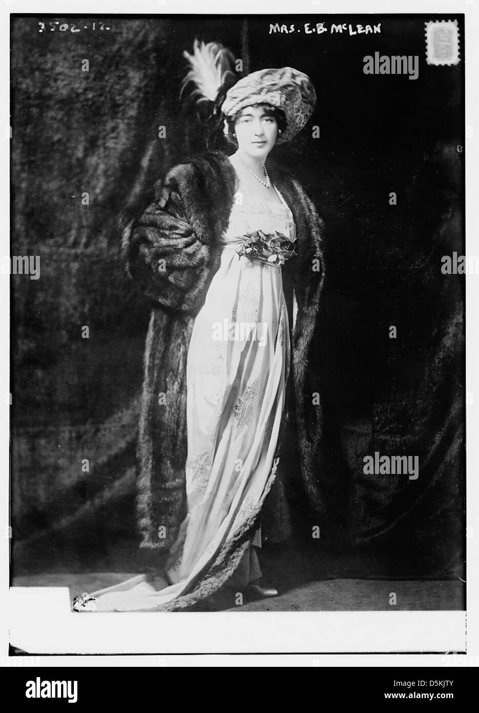 This photograph features Mrs. E.B. McLean, known for her involvement in ...