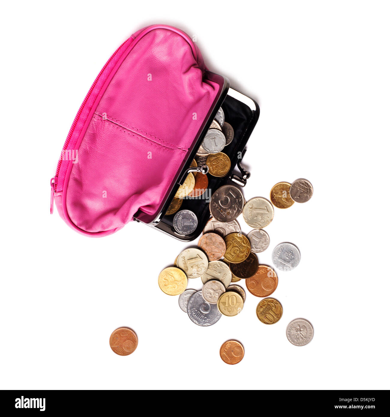 Coin purse white hi-res stock photography and images - Alamy