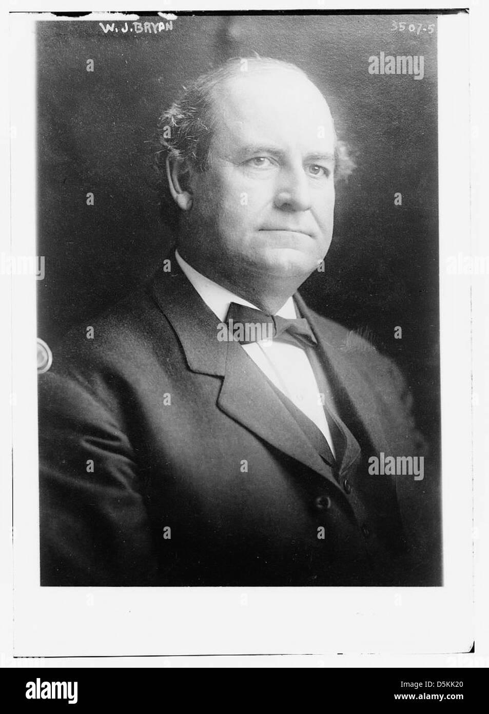 A photograph of William Jennings Bryan, an influential American ...