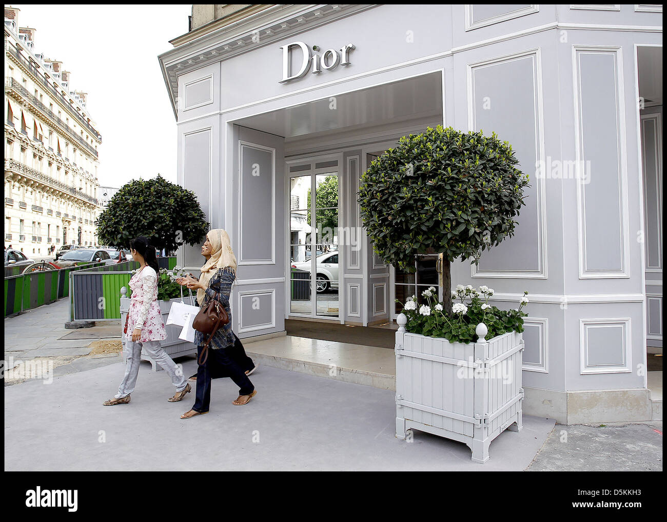 General view of Dior clothing store at Place Vendome square. Paris ...