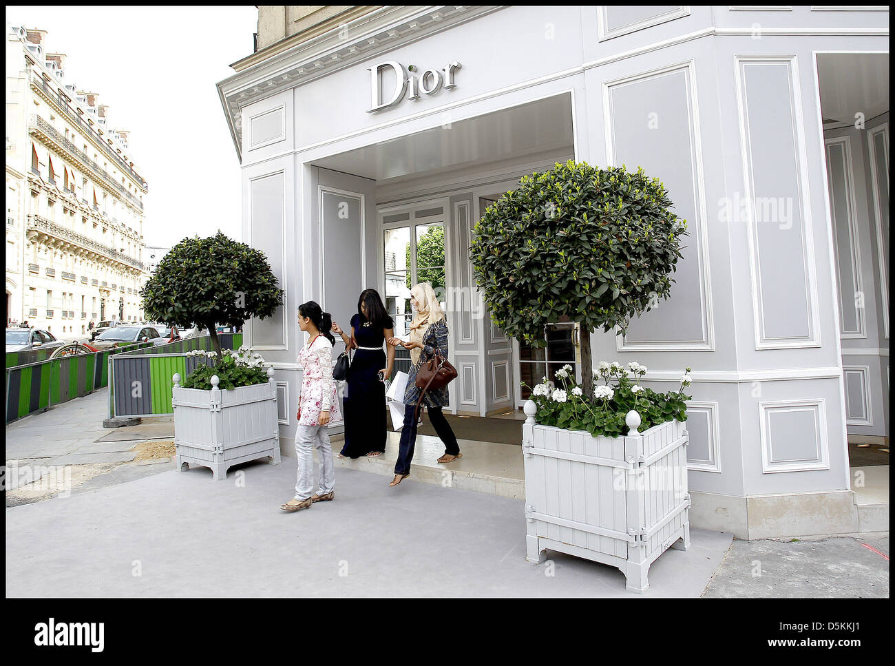 General view of Dior clothing store at Place Vendome square. Paris ...